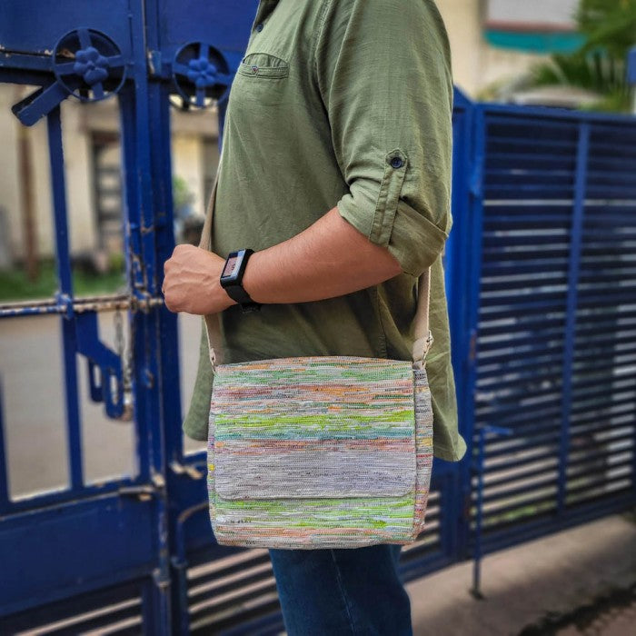 ReCharkha Messenger Bag – Goli Soda Sustainable Solutions Pvt. Ltd