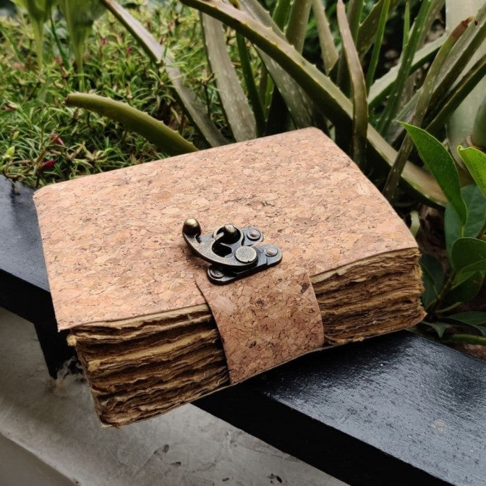 OnEarth Cork & Recycled Paper Jumbo Journal – Goli Soda Sustainable ...
