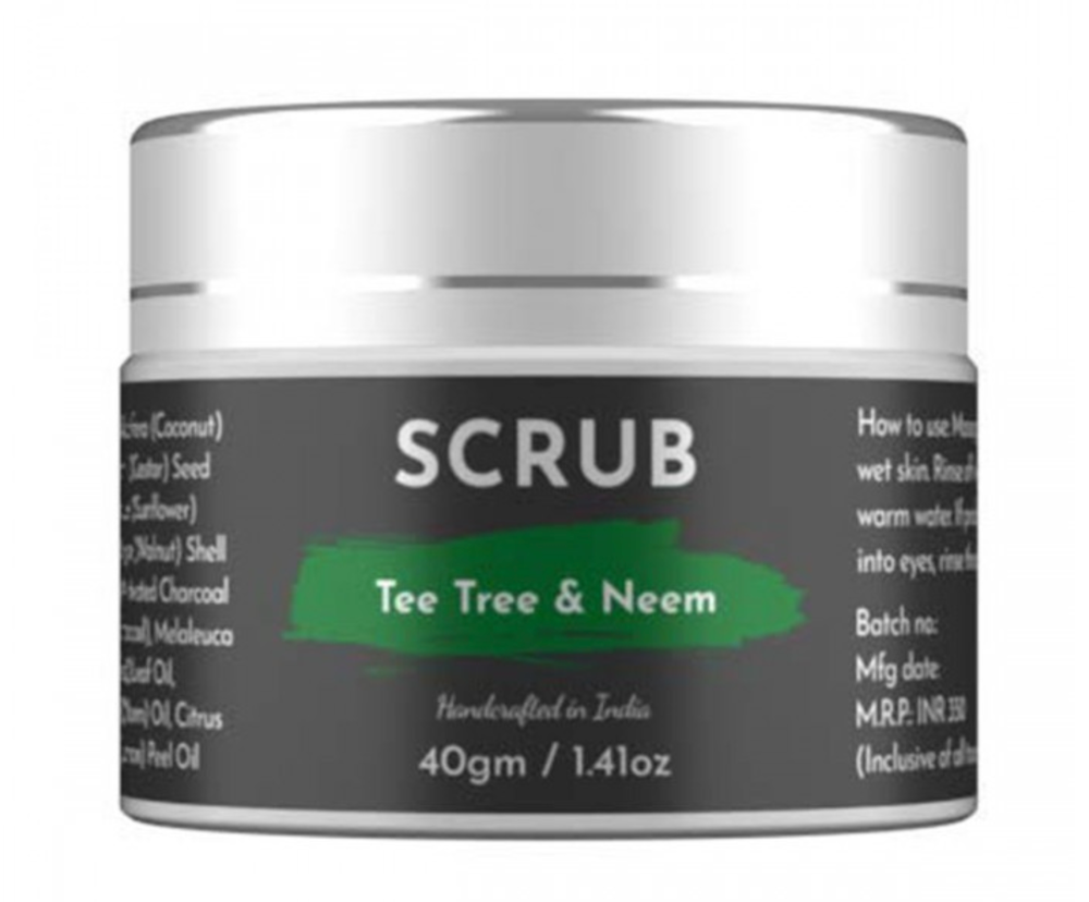 Ecocradle Tea Tree & Neem Scrub 40 GM – Goli Soda Sustainable Solutions ...